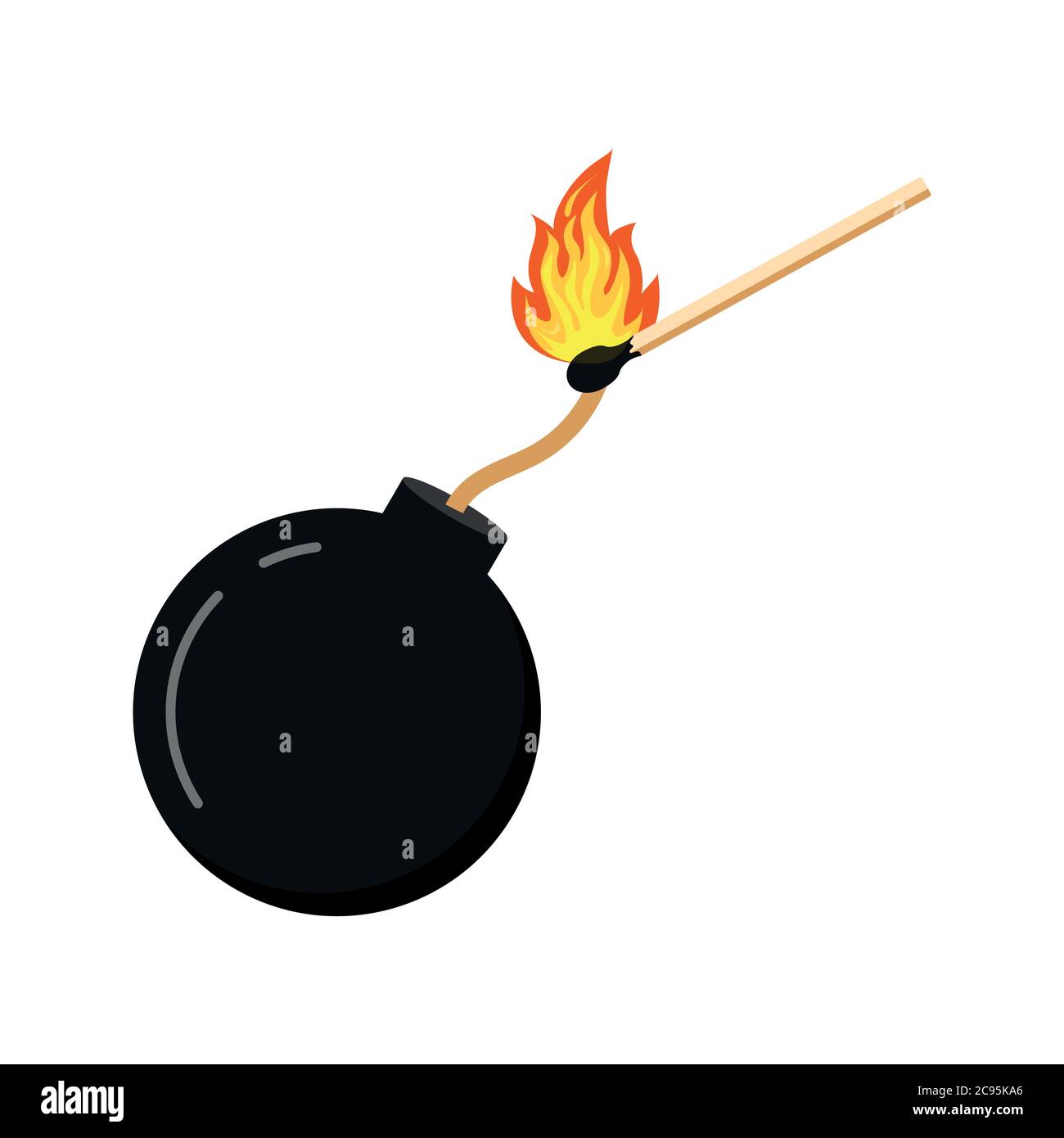 Cartoon burning match hi-res stock photography and images - Alamy
