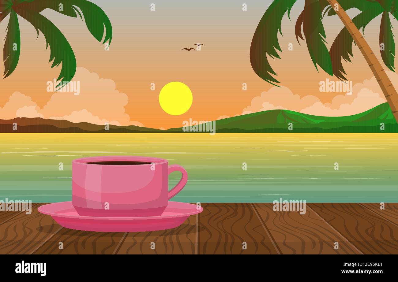 Afternoon tea illustration hi-res stock photography and images - Alamy