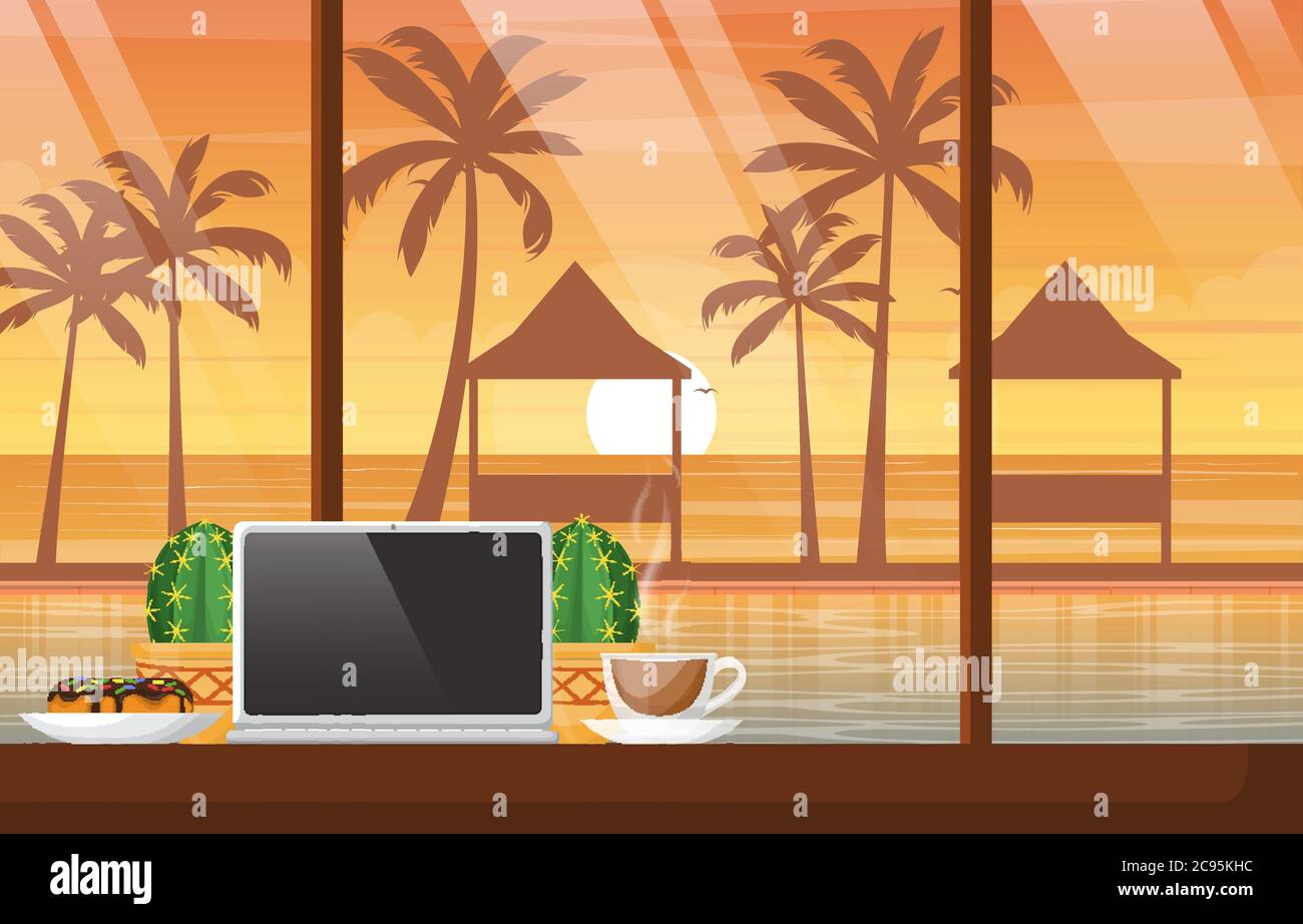 Afternoon tea illustration hi-res stock photography and images - Alamy