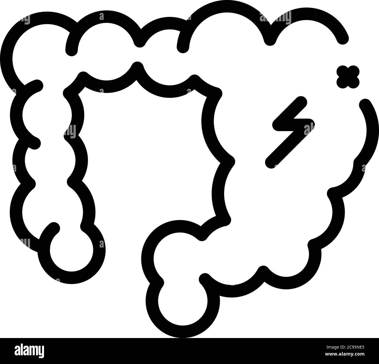 Sick unhealthy intestine organ Cut Out Stock Images & Pictures - Alamy