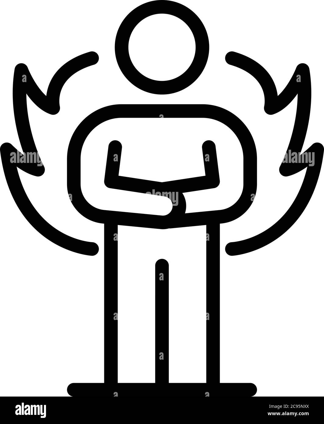 Burning stomach pain Black and White Stock Photos & Images - Alamy