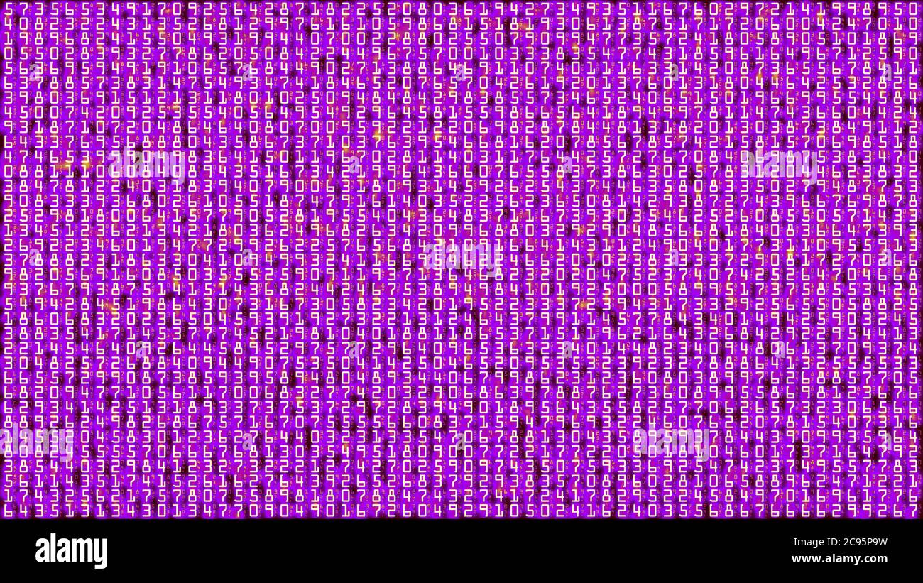 Digital number abstract background. Information code illustration Stock ...