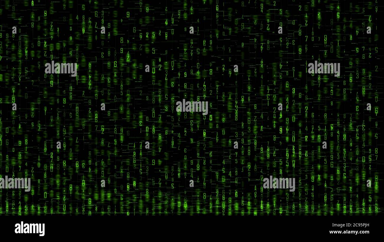 Abstract background, digital data matrix light illustration Stock Photo ...