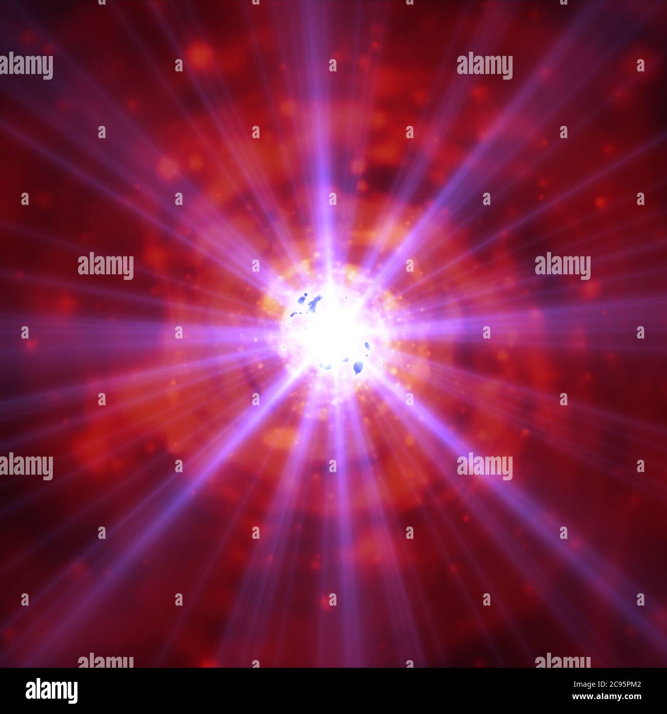 futuristic space particles in bright round energy structure ...