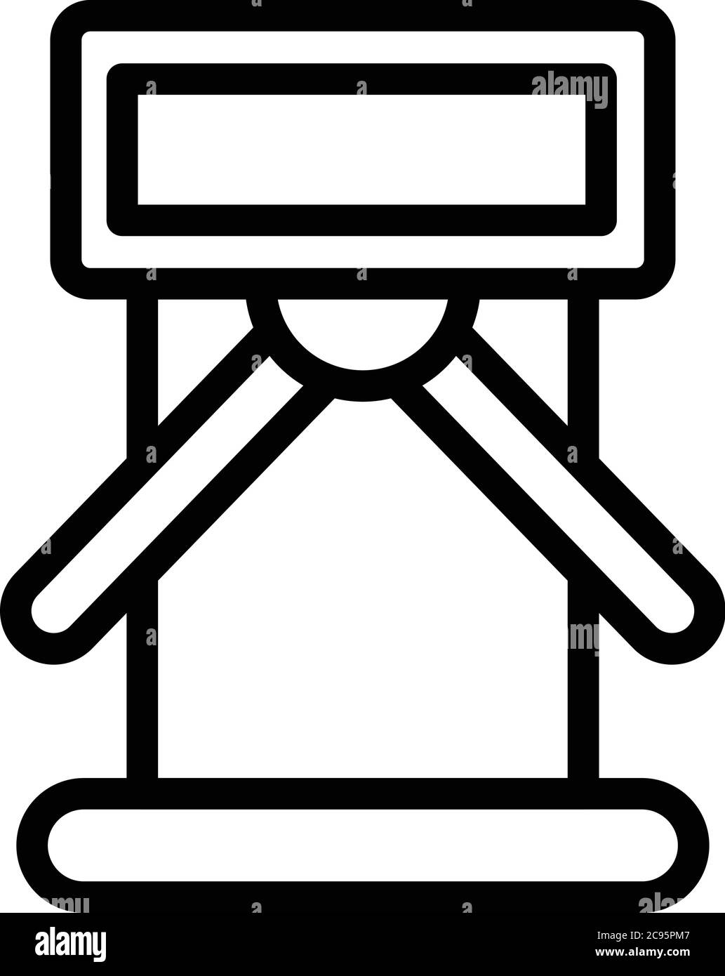 Control turnstile icon, outline style Stock Vector Image & Art - Alamy