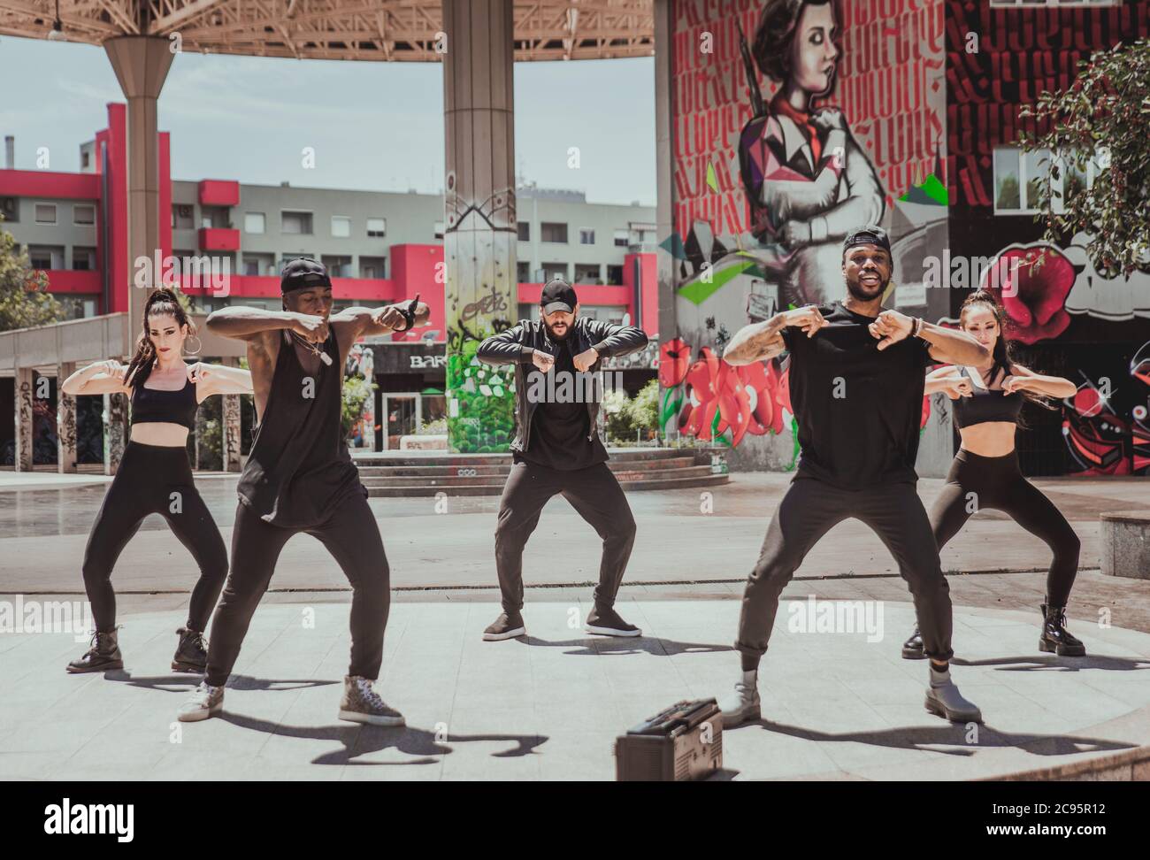 Female rapper dancing hi-res stock photography and images - Alamy