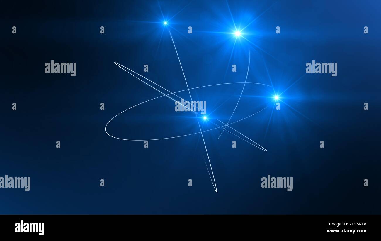 atom abstract light model, 3d illustration render Stock Photo - Alamy