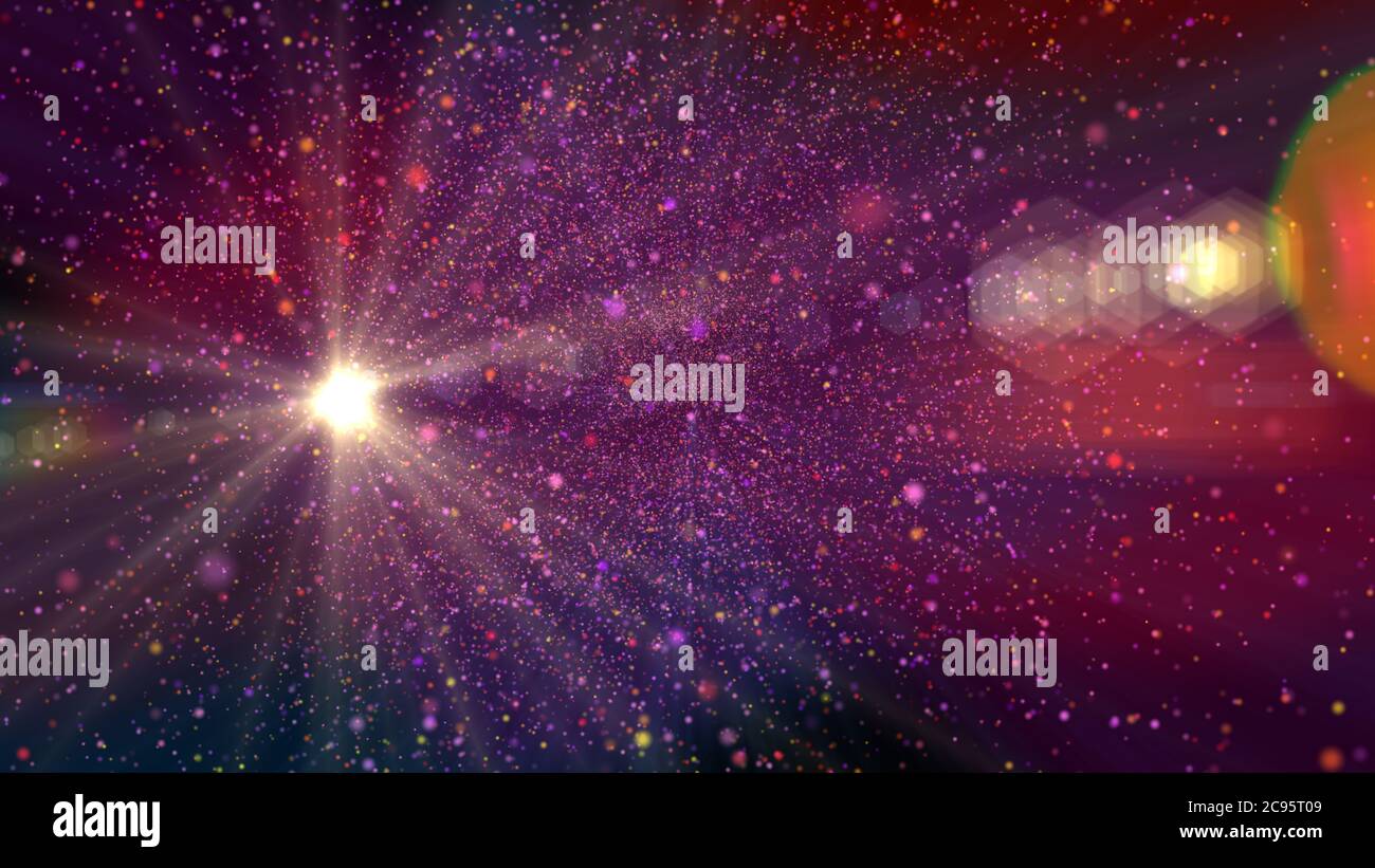 abstract space star ray nebula illustration Stock Photo - Alamy