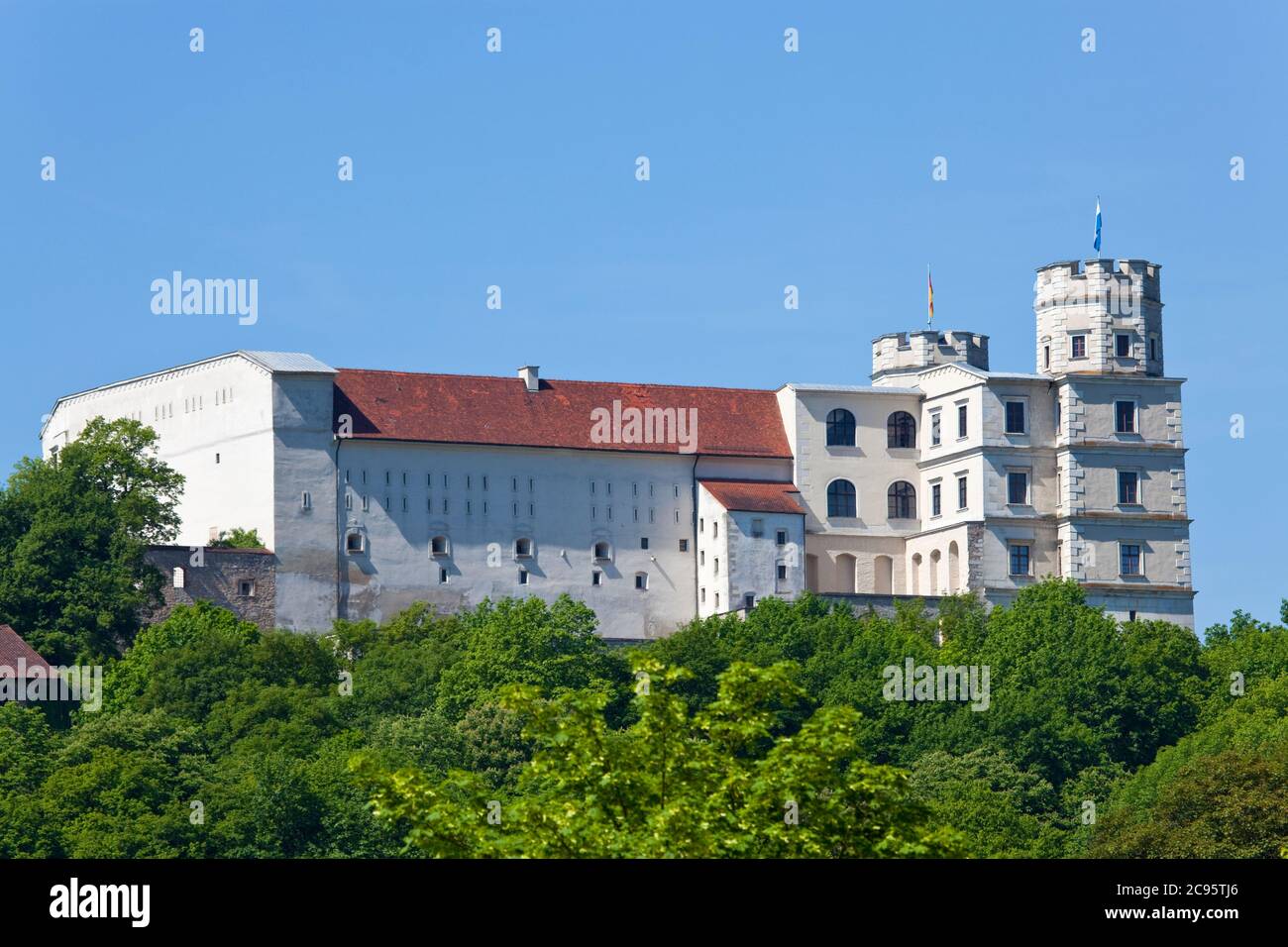 Willibaldsburg castle eichstaett bavaria germany hi-res stock ...