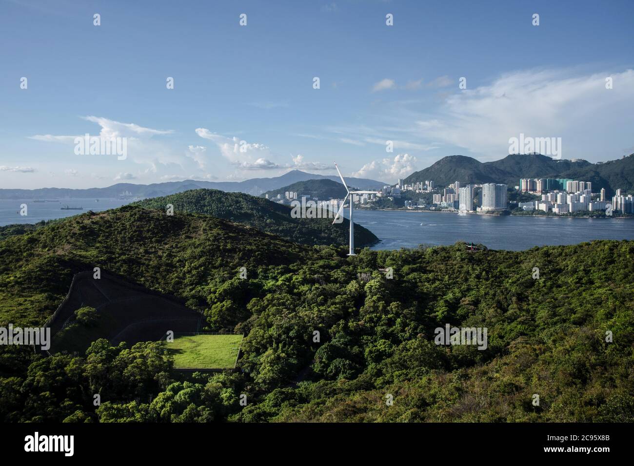 Hong Kong, China. 28th July, 2020. A view of the south side of Lamma ...