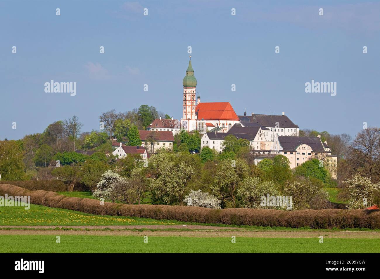 geography / travel, Germany, Bavaria, Andechs, Andechs Monastery ...