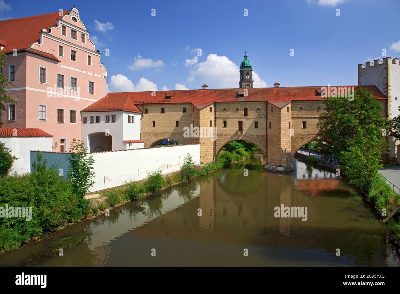 geography / travel, Germany, Bavaria, Amberg, gate of the city wall ...
