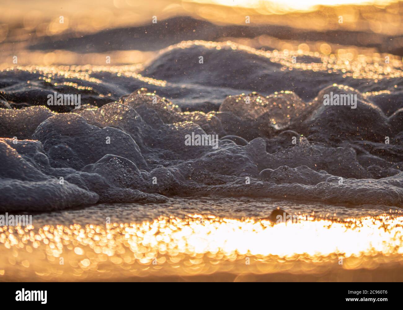 wave splash sea beach macro, close up Stock Photo - Alamy