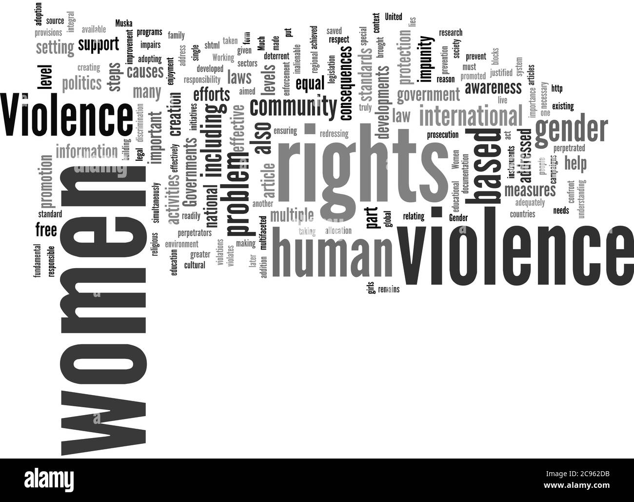 Violence Concept Word Cloud Background High Resolution Stock ...