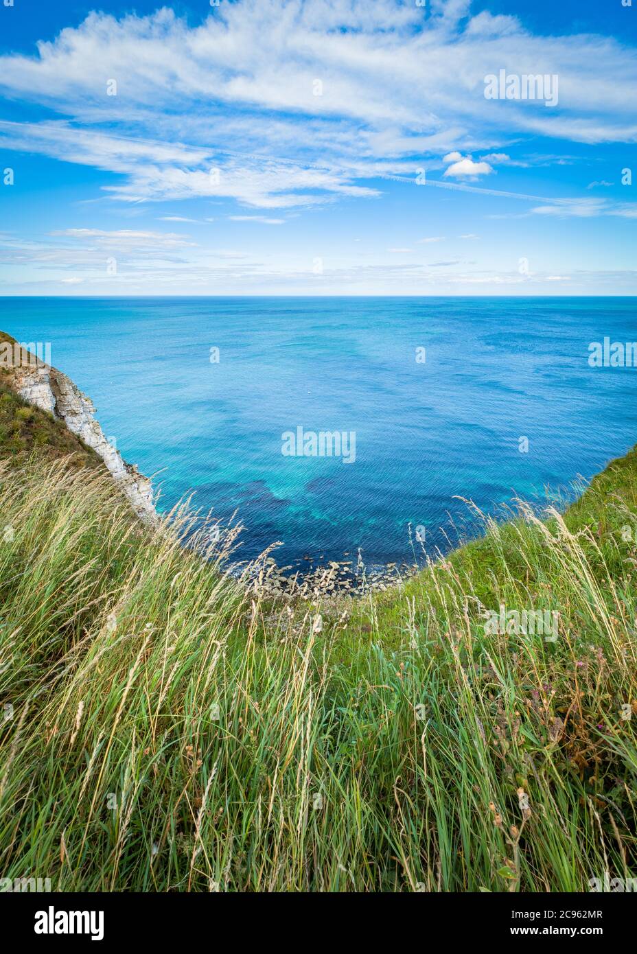 Glorious weather at Bempton Cliffs RSPB in Yorkshire Stock Photo - Alamy