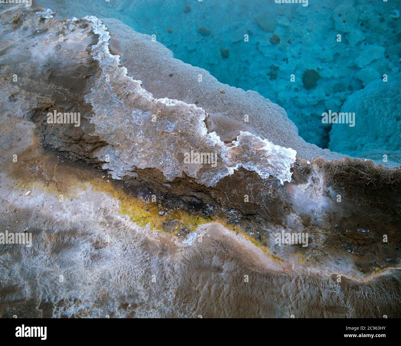 geography / travel, Iceland, Sudurland, Haukadalur, calcareous sinter ...