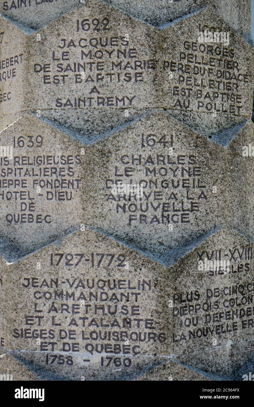 Canadian War Memorial, Dieppe, Seine-Maritime, Normandy, France Stock ...