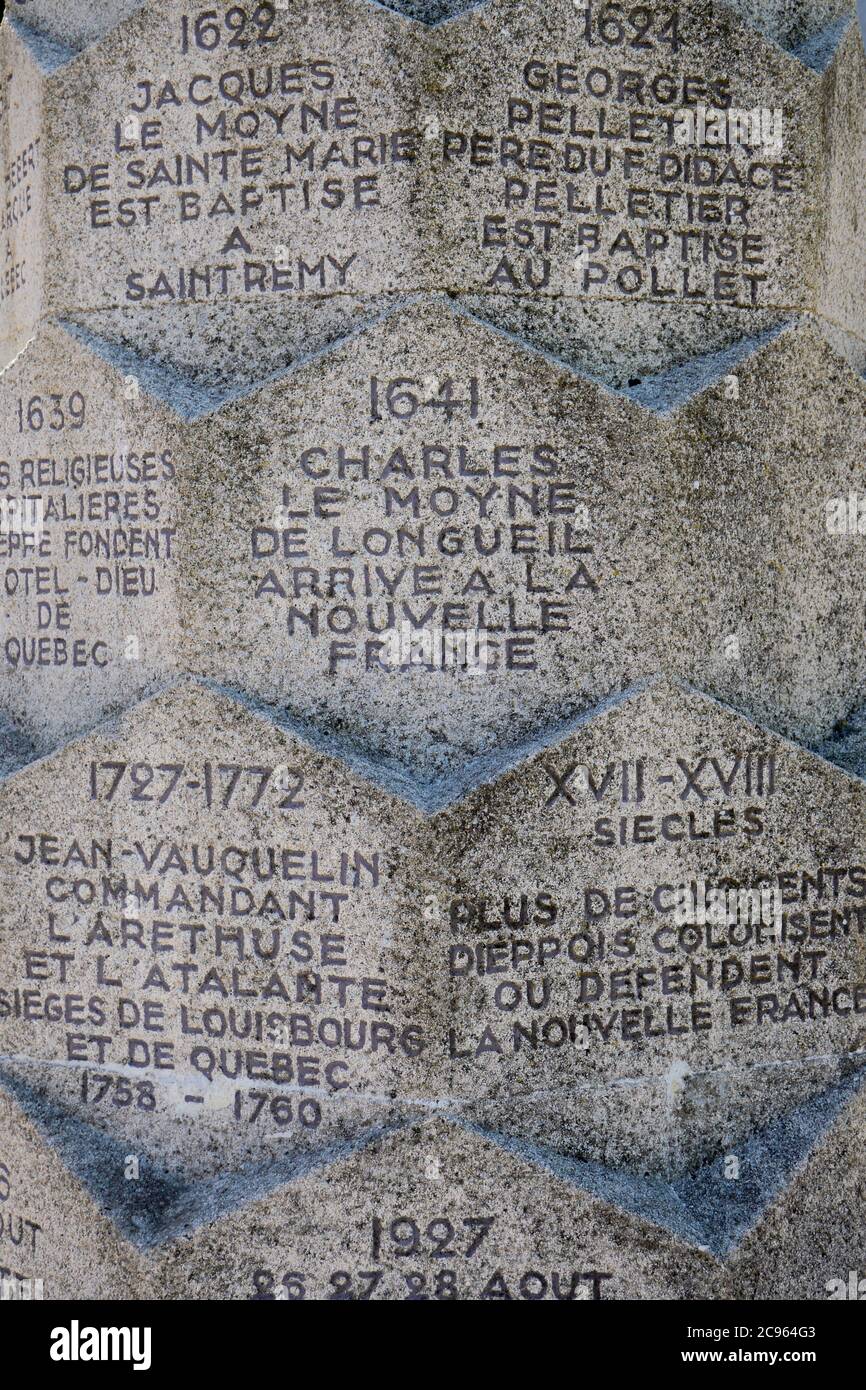 Canadian War Memorial, Dieppe, Seine-Maritime, Normandy, France Stock ...