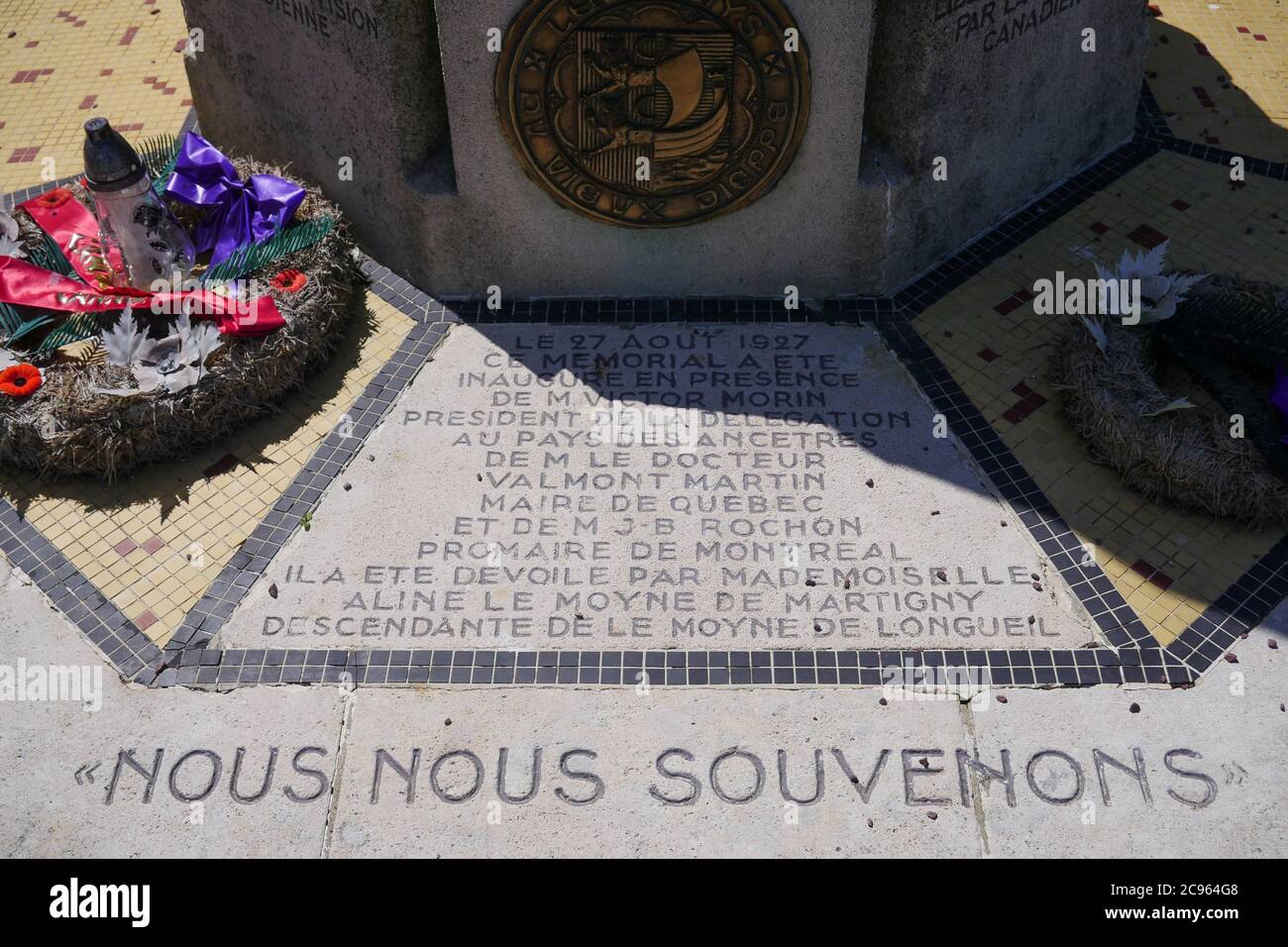 Canadian War Memorial, Dieppe, Seine-Maritime, Normandy, France Stock ...