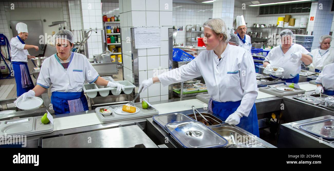 Essen, North Rhine-Westphalia, Germany - Large kitchen in hospital ...
