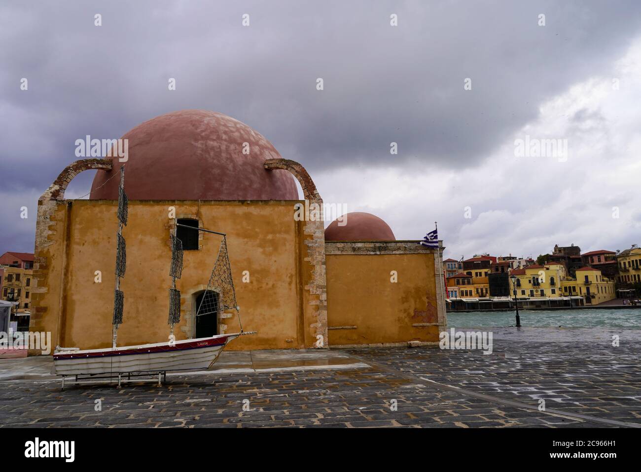 Venetian era harbour, Chania, Crete, Greece Stock Photo - Alamy