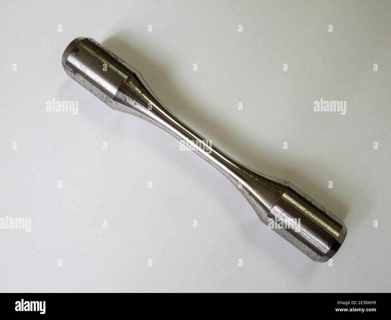 A steel specimen for traction tests used to define some mechanical ...