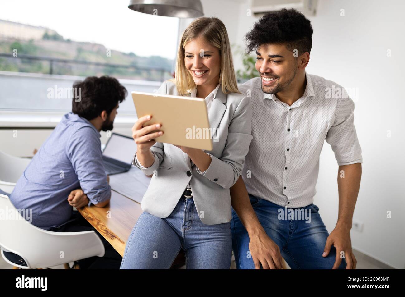 Business people working on meeting hi-res stock photography and images ...
