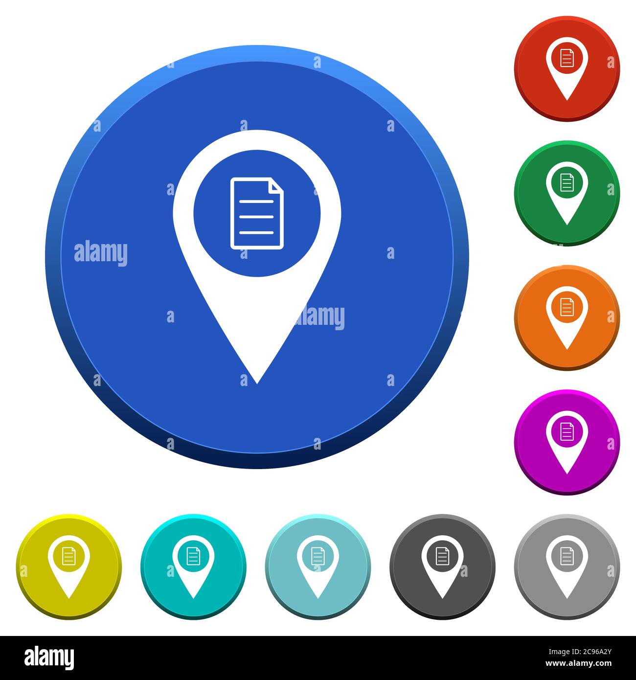 GPS map location details round color beveled buttons with smooth ... GPS map location details round color beveled buttons with smooth ...