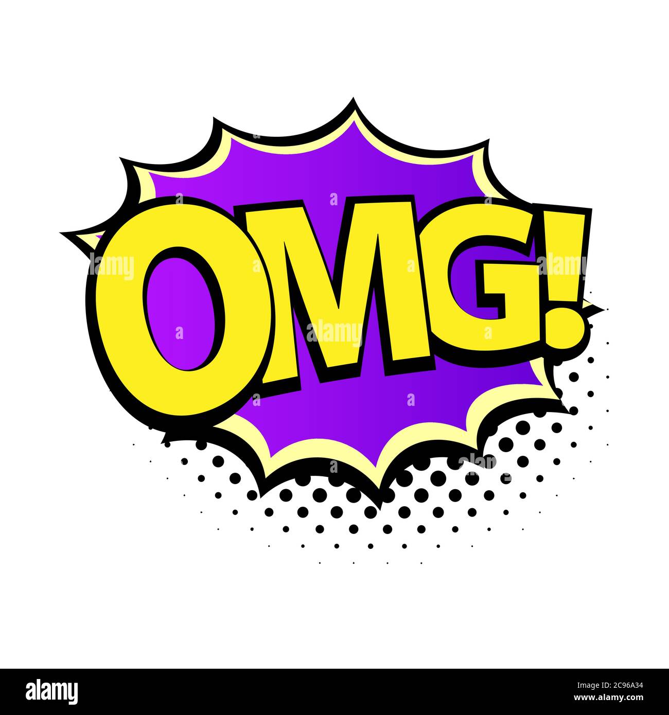 Comic lettering omg. Comic speech bubble with emotional text OMG ... Comic lettering omg. Comic speech bubble with emotional text OMG ...