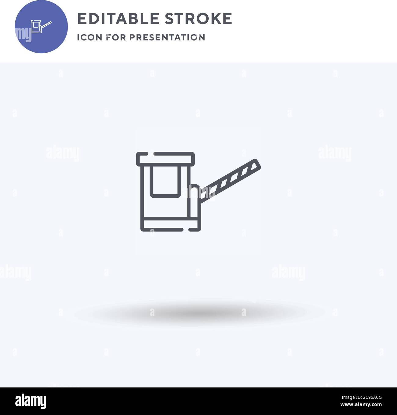 Toll icon vector, filled flat sign, solid pictogram isolated on white ...