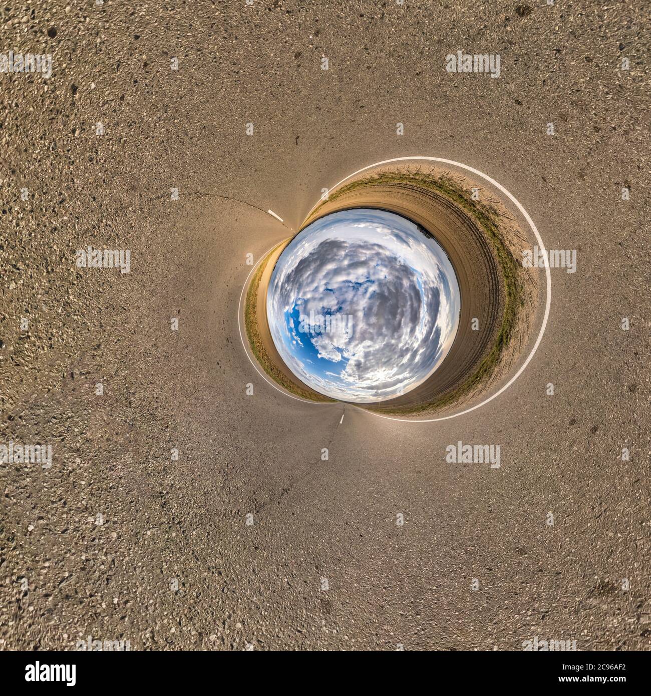 Inversion of little planet transformation of spherical panorama 360 ...