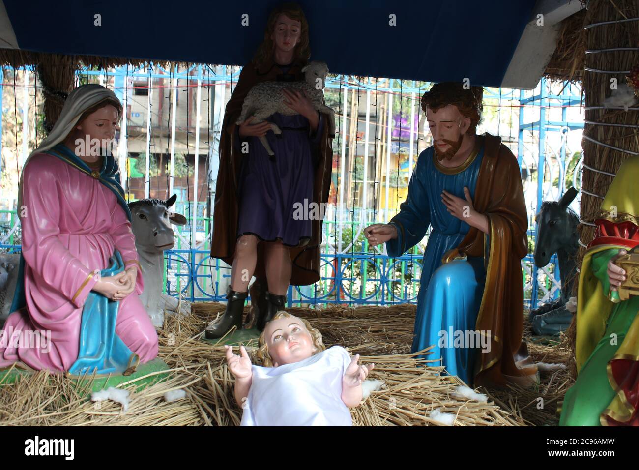 Jesus birth in the stable at bethlehem hi-res stock photography and ...