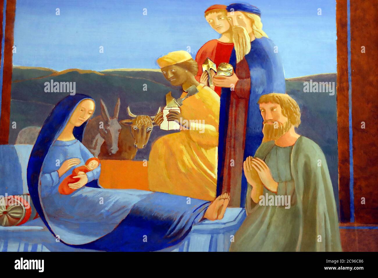 Basilica of Our Lady of Geneva. Painting. Nativity. Adoration of the ...