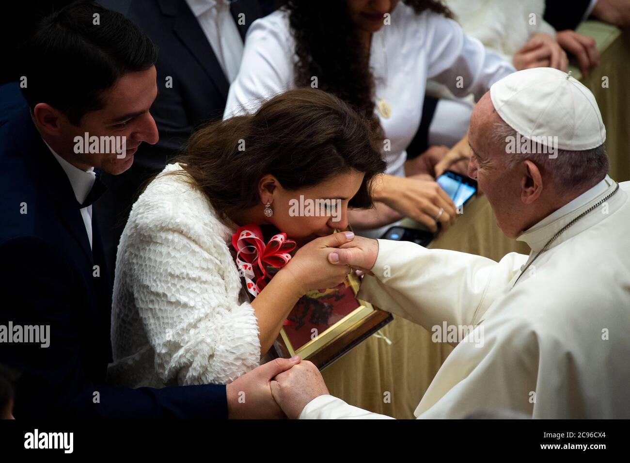 Pope Francis during his weekly general audience in Paul VI hall at the ...