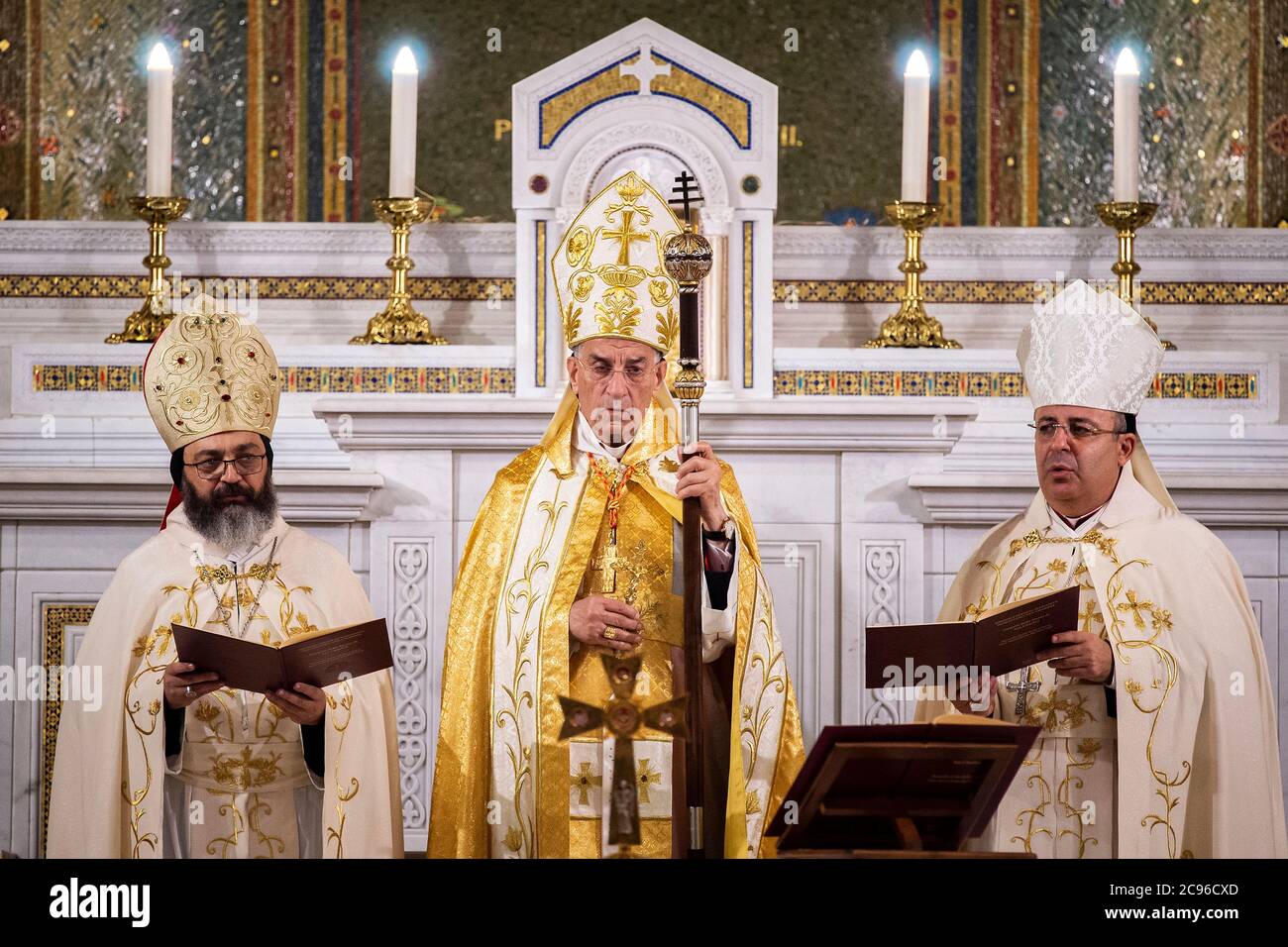 Inauguration of Saint Charbel Monastery in Rome during a festive mass ...
