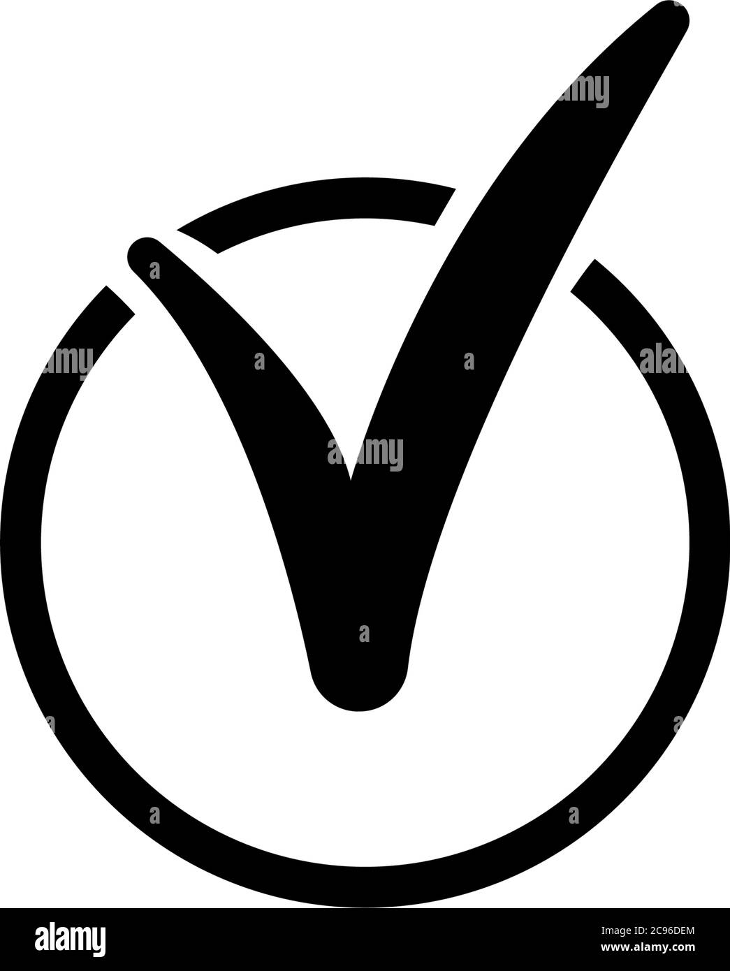 Check List, Tick Mark, Checkmark Vote. Flat Vector Icon illustration ...