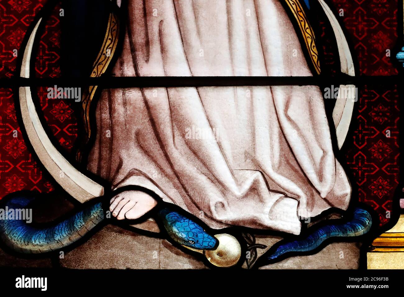 Virgin mary and snake hi-res stock photography and images - Alamy