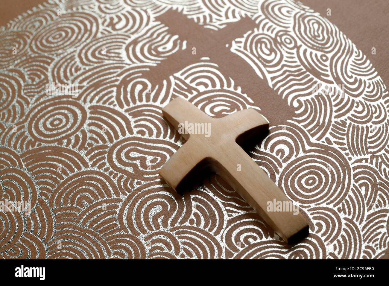 Christian cross and a lectionary. France Stock Photo - Alamy