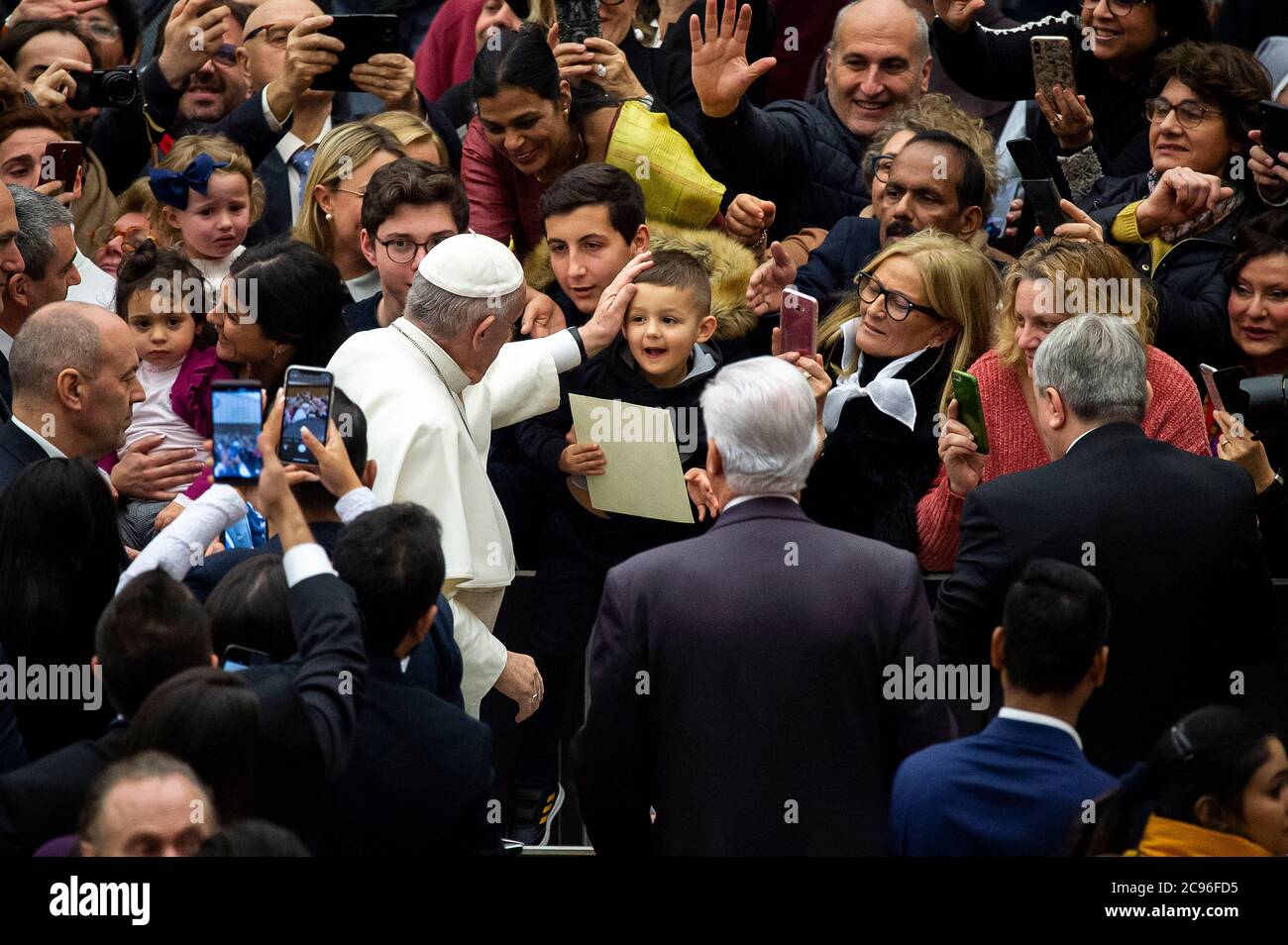 Pope Francis during his weekly general audience in Paul VI hall at the ...