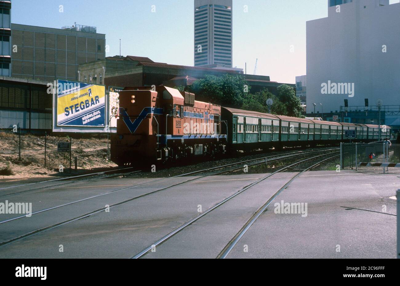 Westrail A class diesel locomotive No. 1151 A at Perth, Western ...