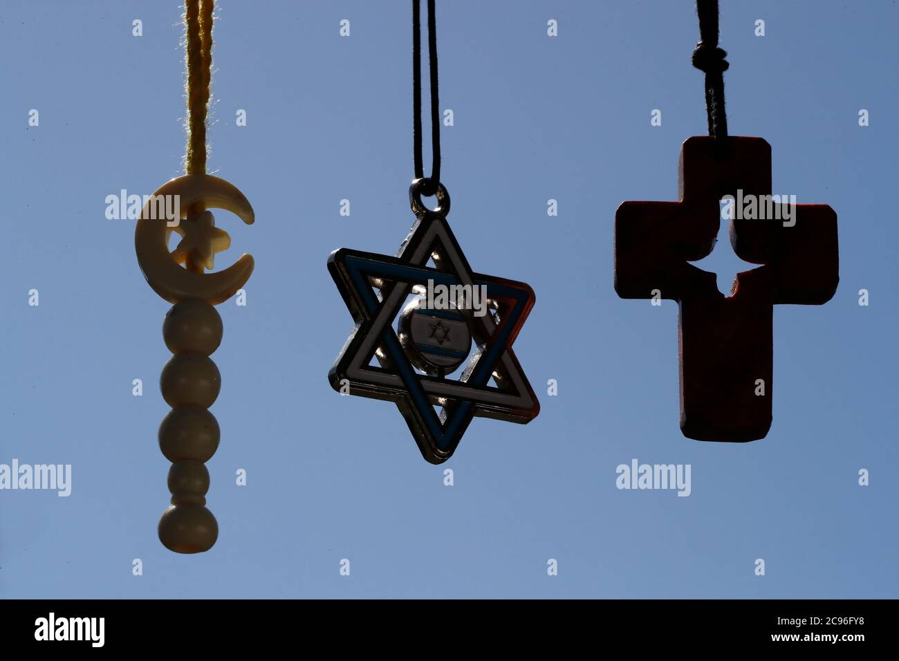 Christianity, Islam, Judaism 3 monotheistic religions. Jewish Star ...