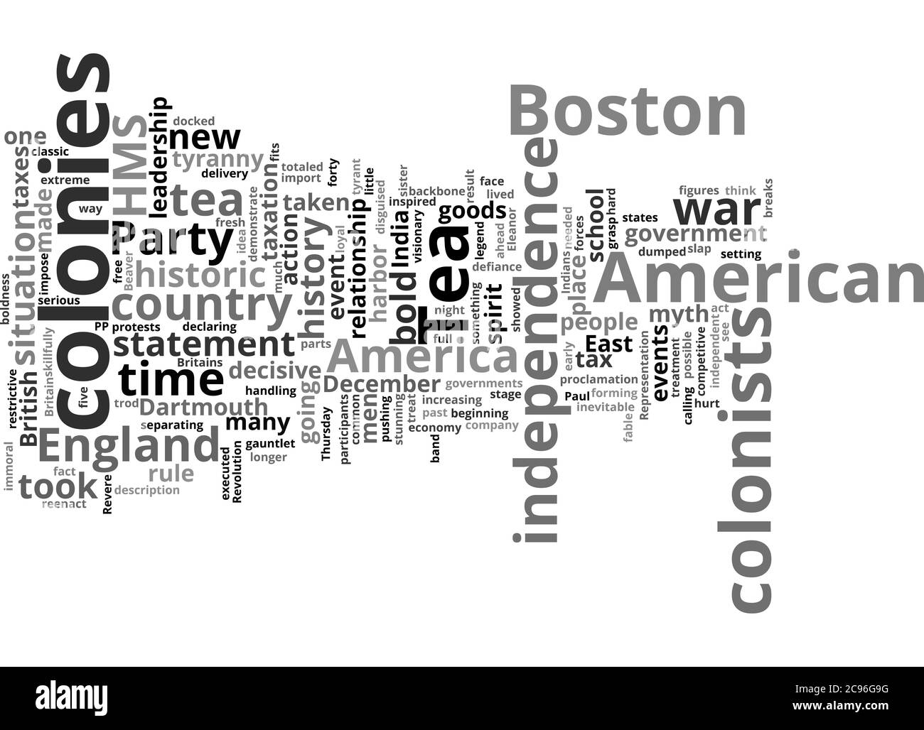 Boston Tea Party Black and White Stock Photos & Images - Alamy
