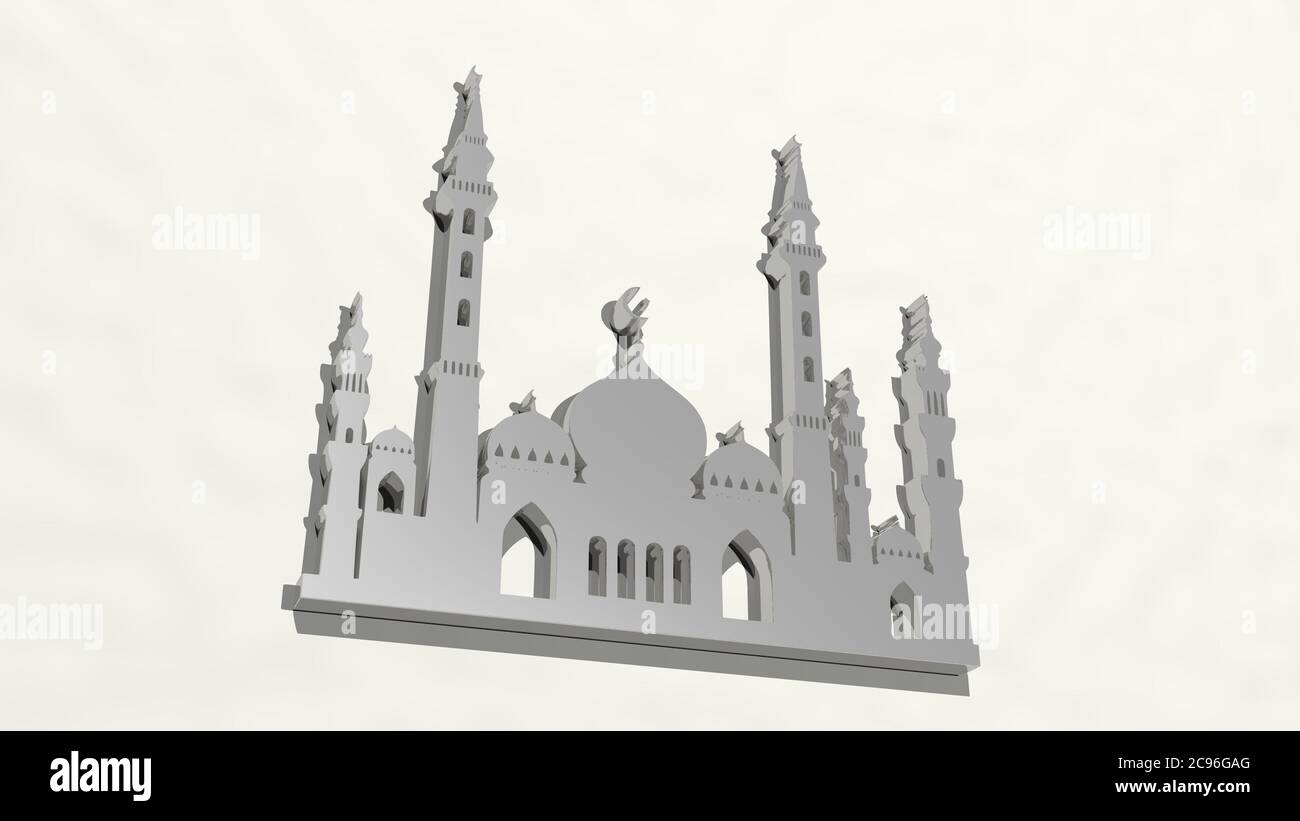 Clipart Masjid 3d