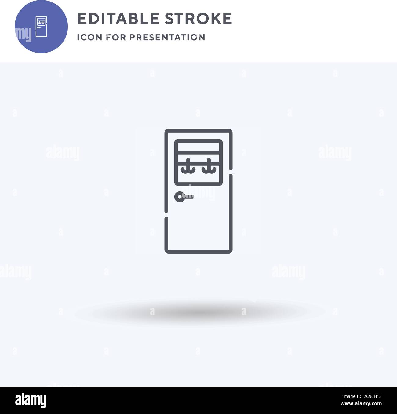 Locker Room icon vector, filled flat sign, solid pictogram isolated on ...