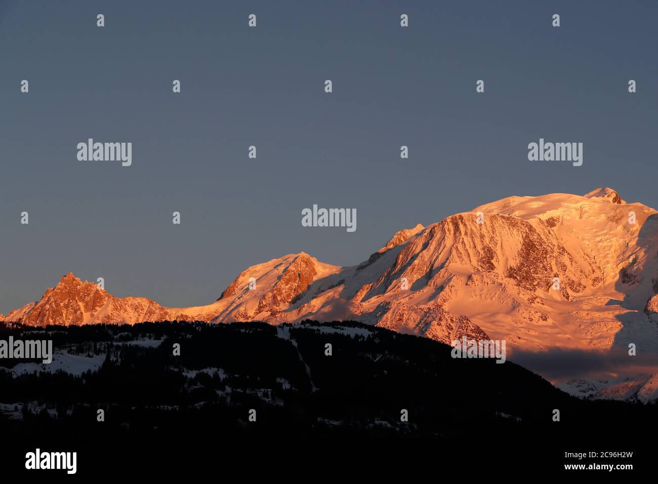 Sunset over french alps hi-res stock photography and images - Alamy