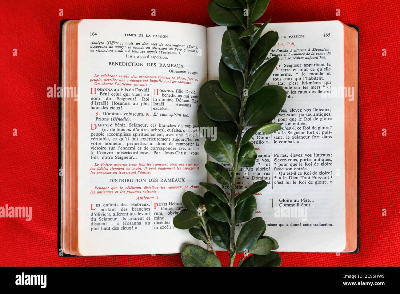 Palm sunday, French missal Stock Photo - Alamy