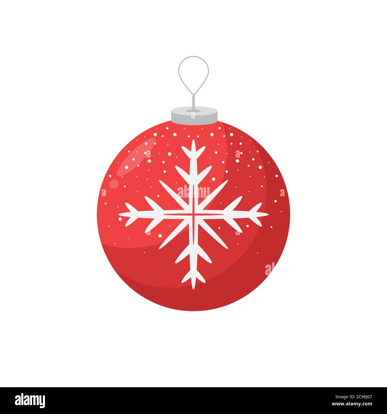 Christmas ball toy red Stock Vector Images - Alamy