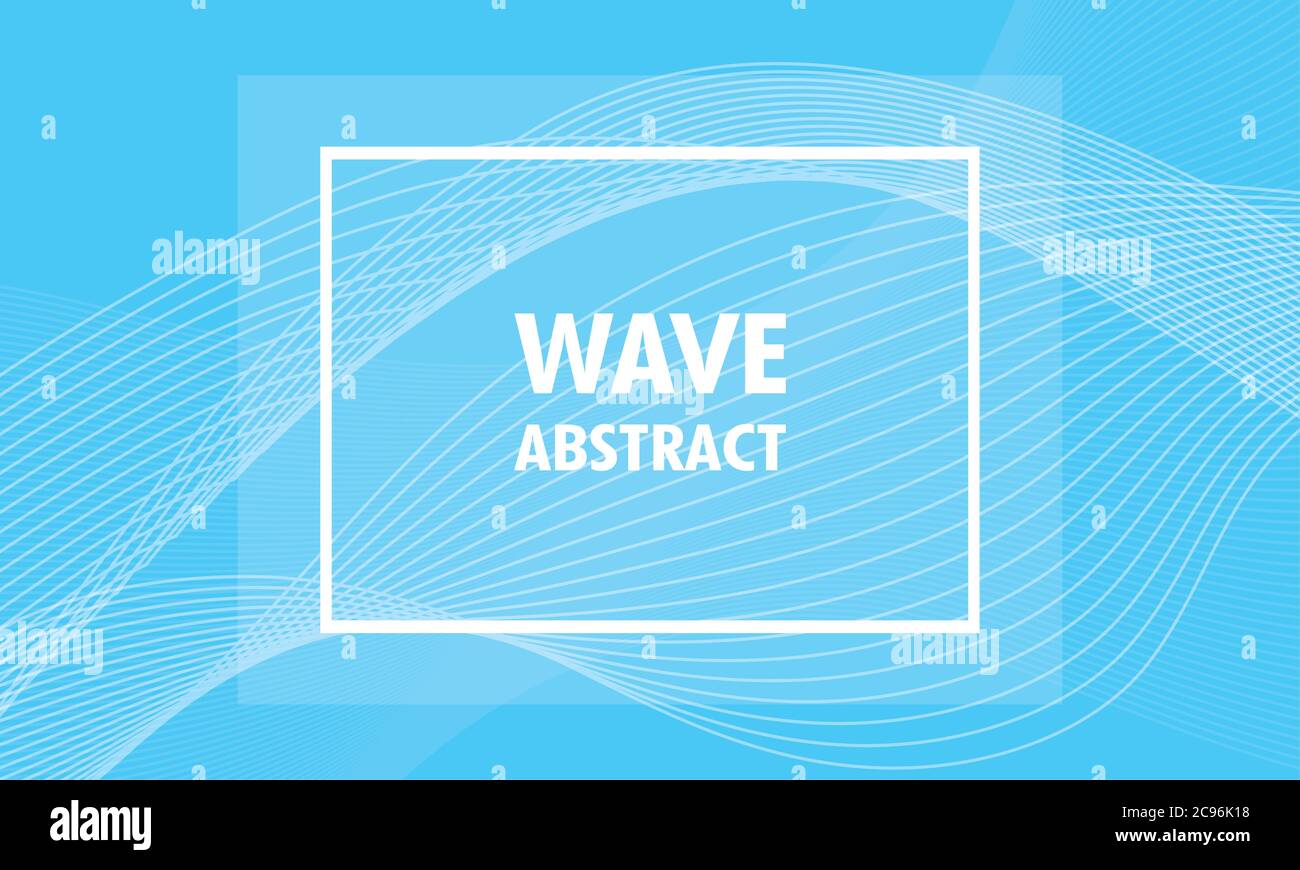 wave abstract with lettering in white background vector illustration ...