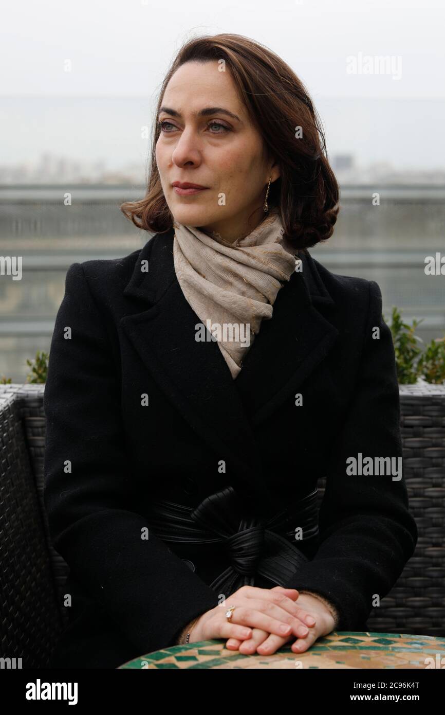 Kahina Bahloul, the first woman imam in France , in Paris Stock Photo ...