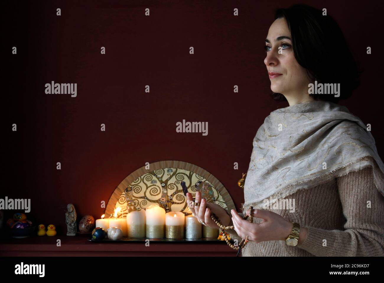 Kahina Bahloul, the first woman imam in France, in Paris Stock Photo ...